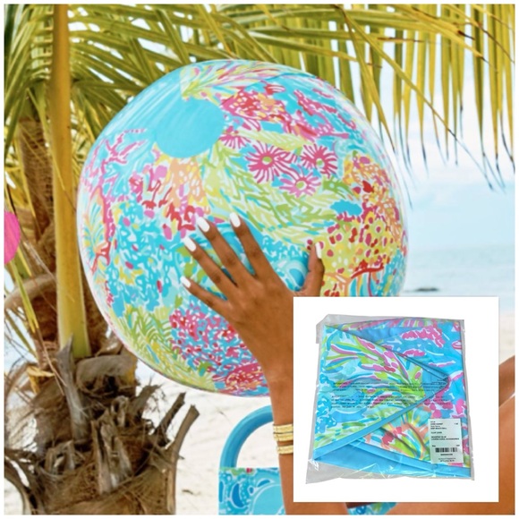 Lilly Pulitzer | Accessories | New Lilly Pulitzer Inflatable Beach Ball ...